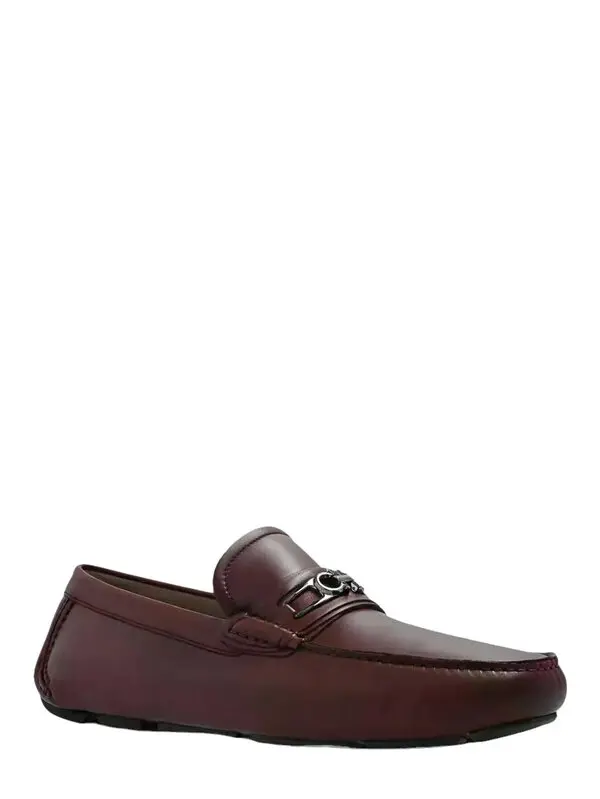 FERRAGAMO Nevada Gancini Loafers - Brown