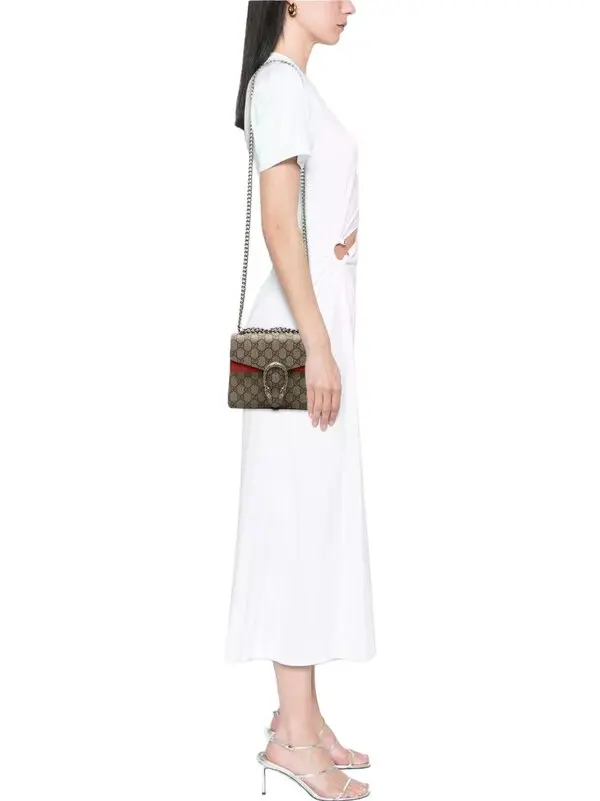 Gucci 2016-2026 Small Gg Supreme Dionysus Crossbody Bag - Neutrals