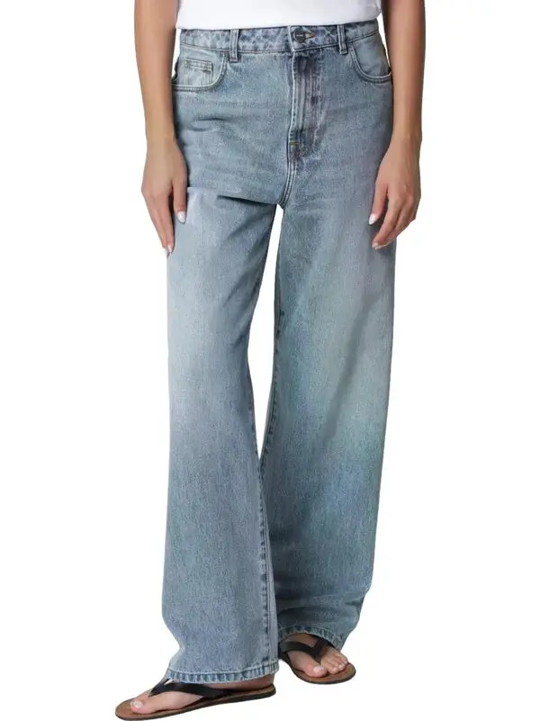RÓHE Bruun Low-rise Wide-leg Jeans - Blue