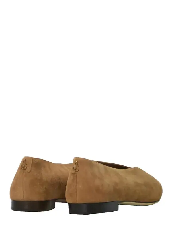 JIMMY CHOO Margot Suede Ballet Flats - Neutrals