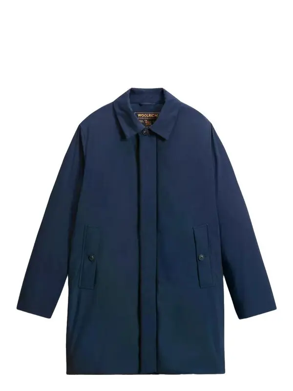 Woolrich Cloud Lamar Single-breasted Coat - Blue