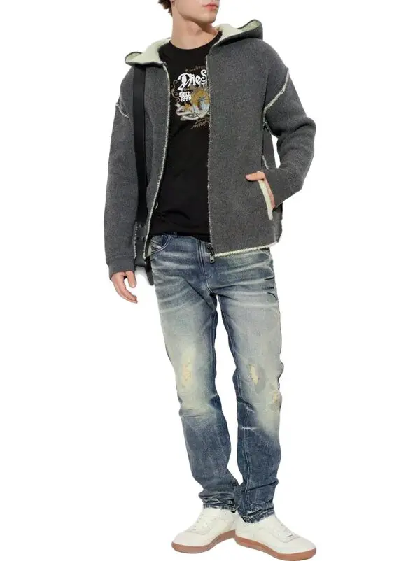 DIESEL® K-boubby Zip-fastening Hoodie - Grey
