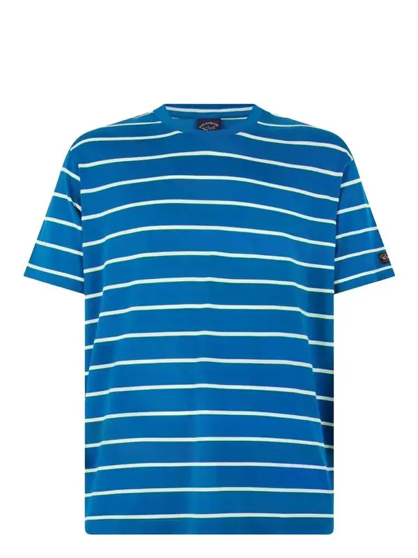 Paul & Shark Striped Short-sleeve T-shirt - Blue