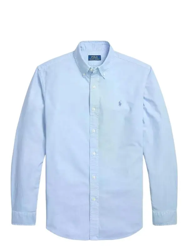 Polo Ralph Lauren Embroidered-logo Button-down Shirt - Blue