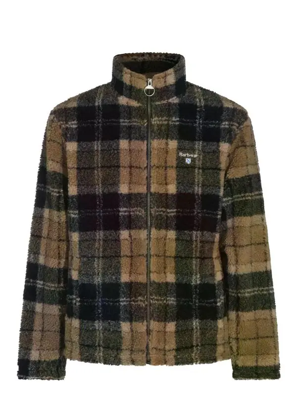 Barbour Tartan-print Fleece Jacket - Neutrals