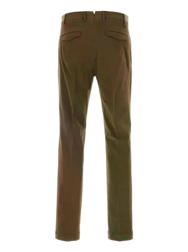 PT TORINO Pleated Slim-fit Trousers - Brown