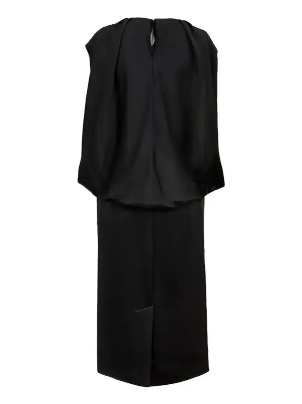 Simkhai Bella Draped Detail Tunic Top - Black