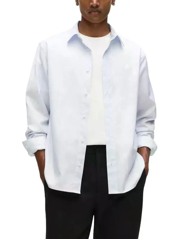 Karl Lagerfeld Kameo Classic Cotton Shirt - Blue