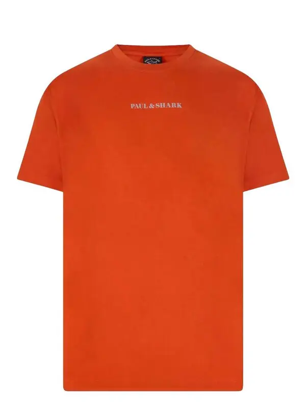 Paul & Shark Logo-print Short-sleeve T-shirt - Orange