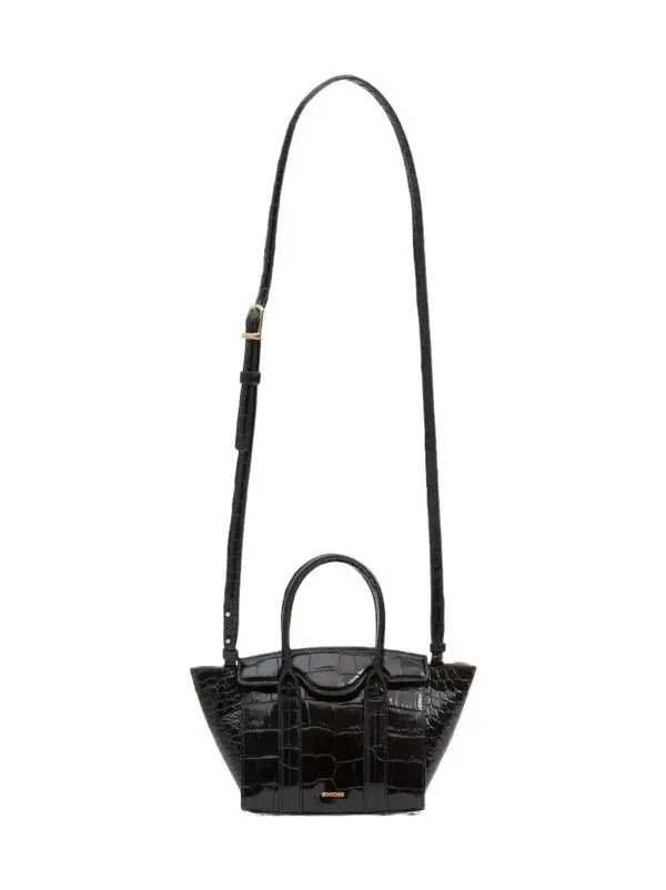Simkhai Mini Nicola Croc-effect Leather Tote Bag - Black