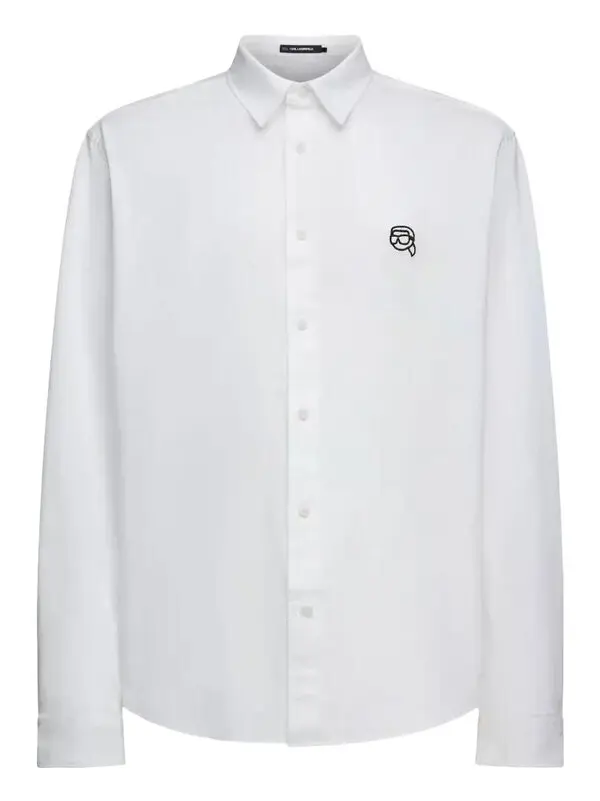 Karl Lagerfeld Ikon Buttoned Shirt - White