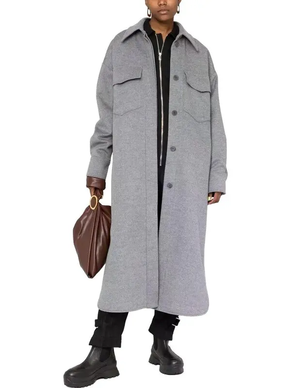 Stella McCartney Linda Wool Coat - Grey