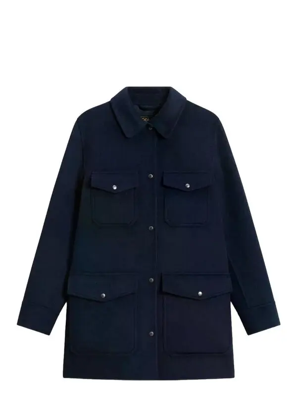 Woolrich Snap-button Pocket Coat - Blue