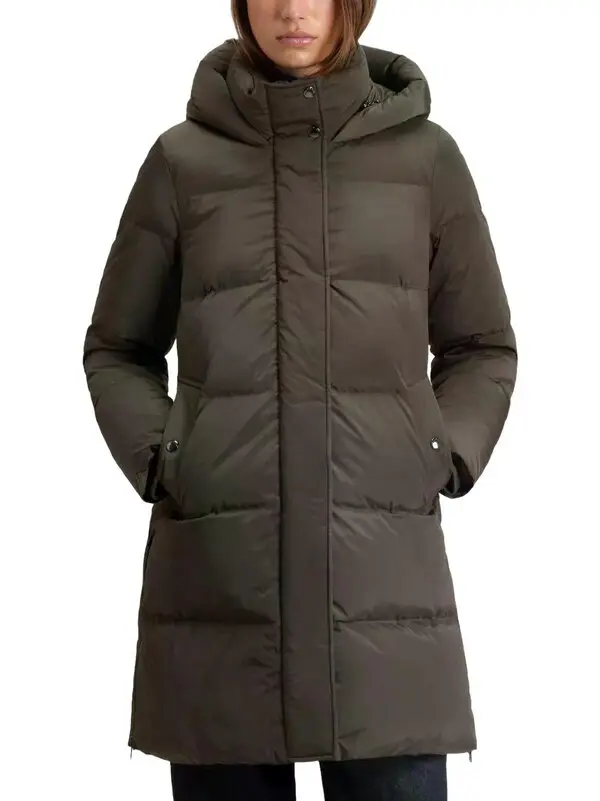 Woolrich Kelly Quilted Parka Coat - Green
