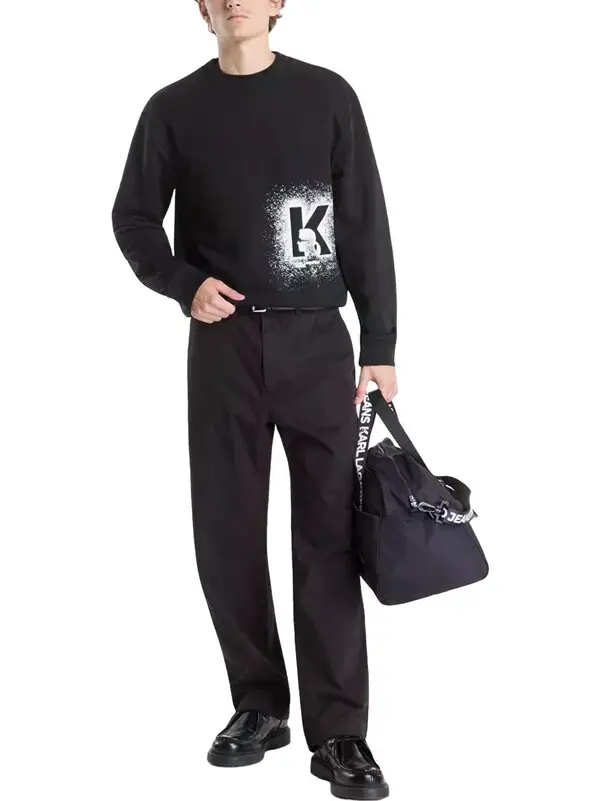 Karl Lagerfeld Logo-print Sweatshirt - Black