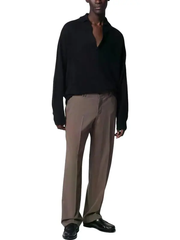 PT TORINO Tailored Pressed-crease Trousers - Brown