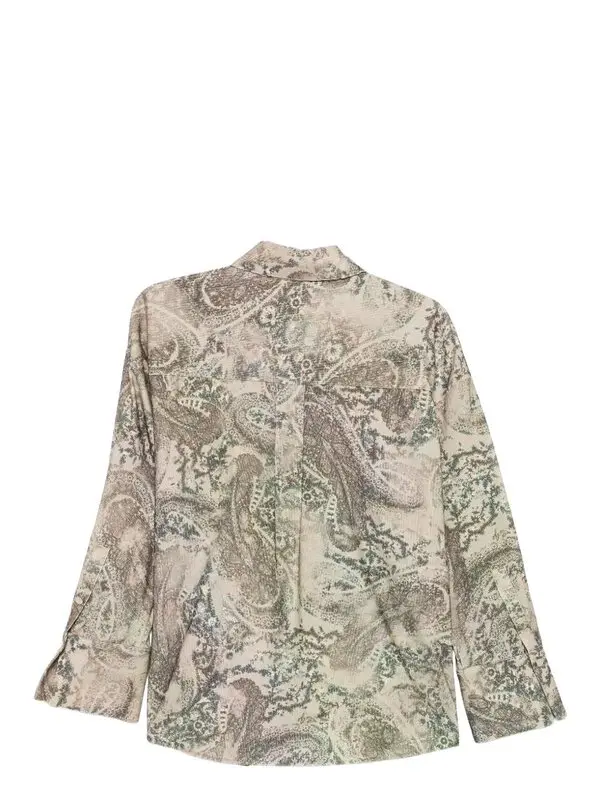 Liu Jo Paisley Print Long Sleeve Shirt - Neutrals
