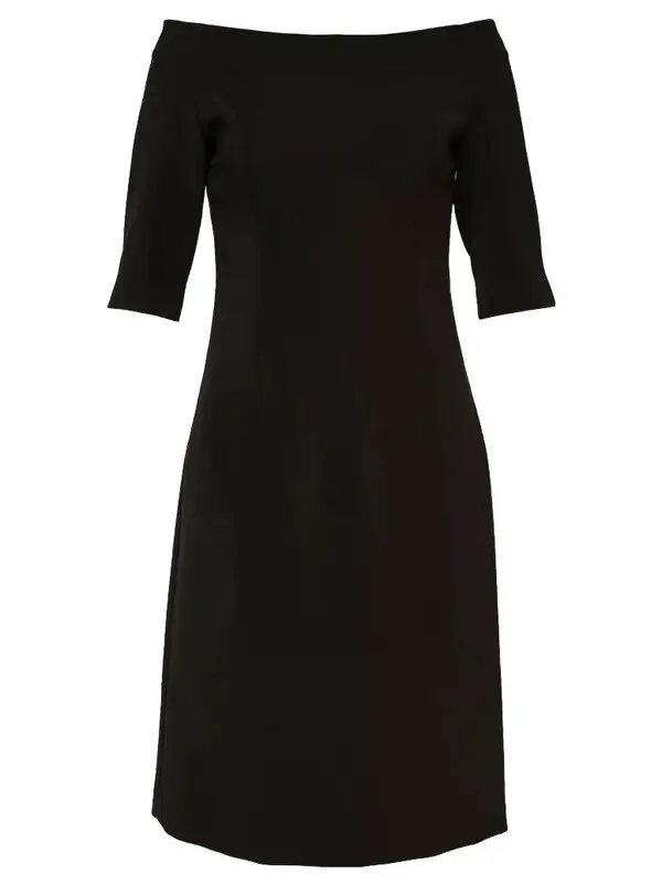 CLUB21 Off-the-shoulder Midi Dress - Black