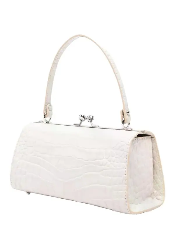 VIVIENNE WESTWOOD Doll Croc-embossed Leather Top Handle Bag - Neutrals