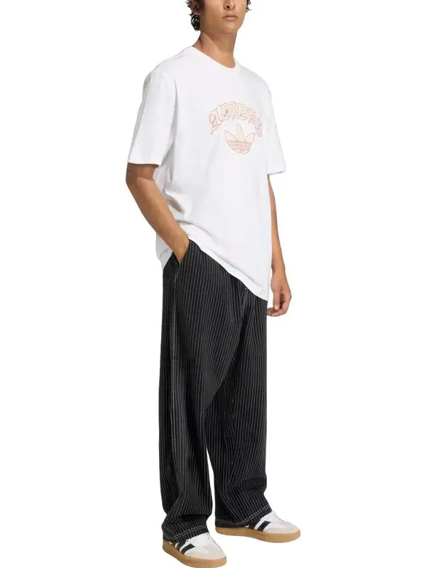Adidas Graphic-print Logo-print T-shirt - White