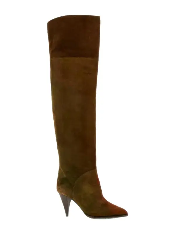 Casadei Venus Nomad Cone Heel Over-the-knee Boots - Brown