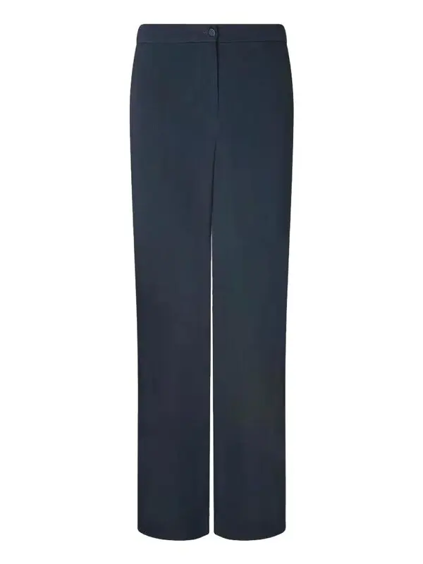 Emporio Armani Ribbed Knit Trousers - Blue