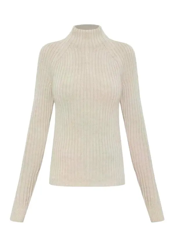 Isabel Marant Étoile Virginia Ribbed Merino Wool Pullover - Neutrals