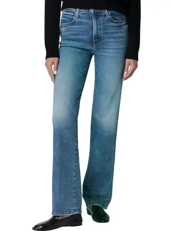 MOTHER The Kick It Faded Effect Jeans - Blue