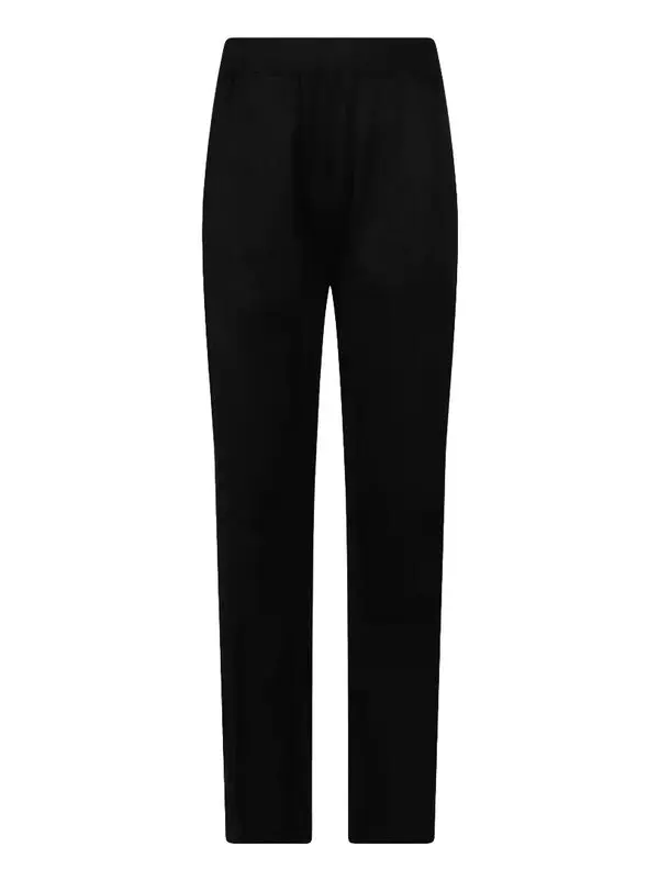 DONDUP Logo Plaque Straight-leg Track Pants - Black