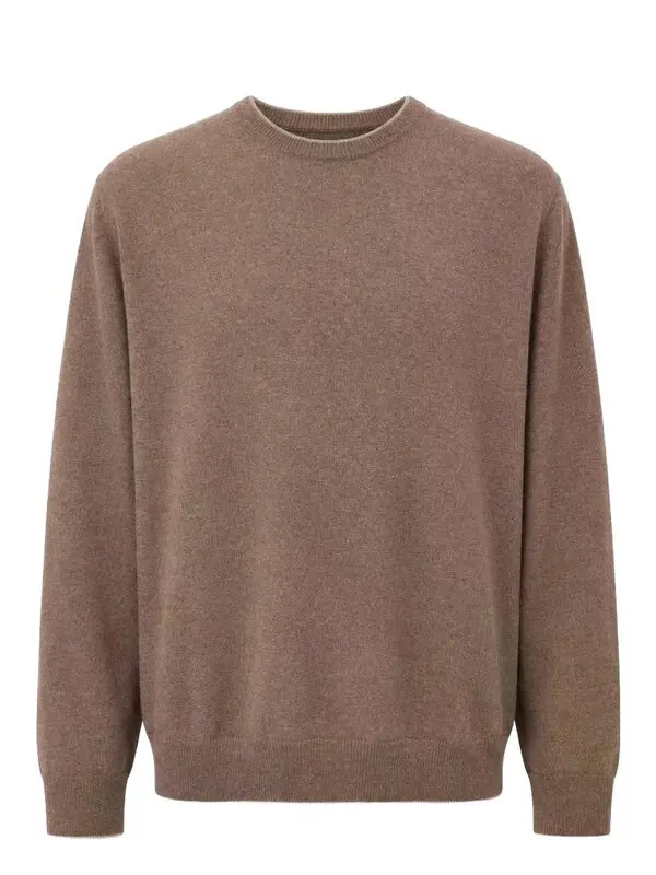 Paul & Shark Crew Neck Cashmere Sweater - Brown