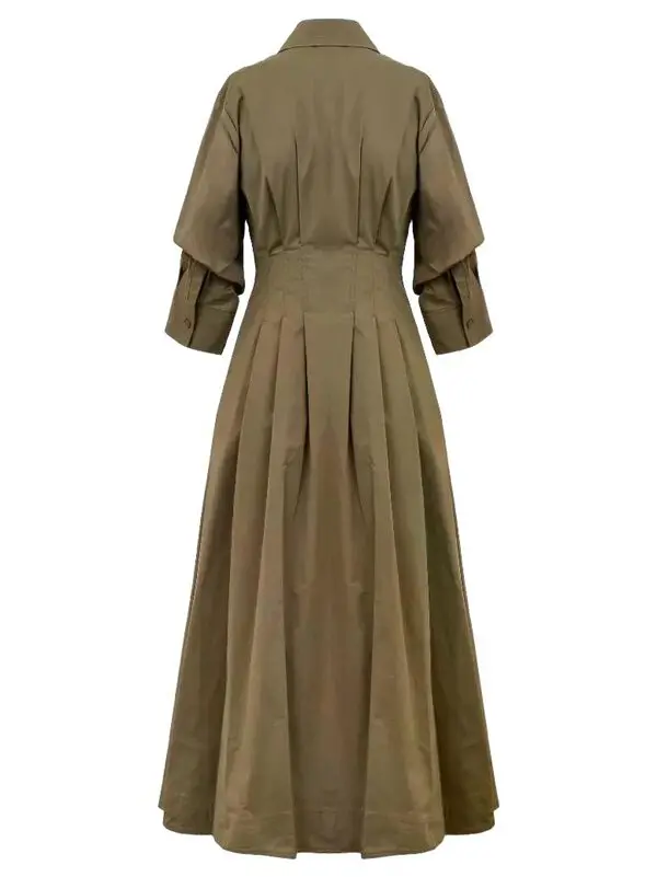 Simkhai Jazz Pleated Midi Dress - Neutrals