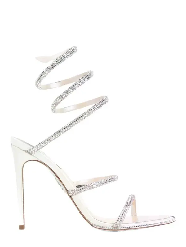 Rene Caovilla Cleo Crystal Embellished Sandals - Silver
