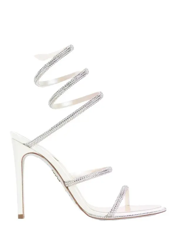 Rene Caovilla Cleo Crystal Embellished Sandals - Silver