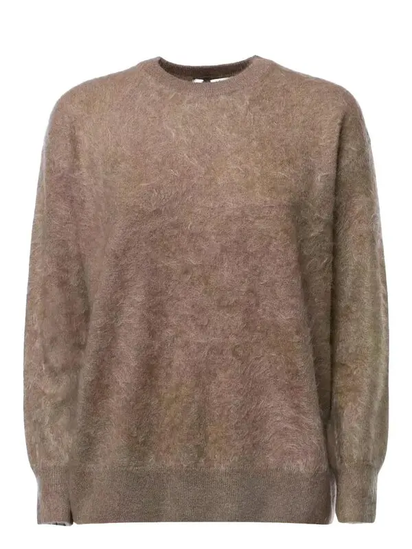 Max Mara Brushed-knit Cashmere Sweater - Brown