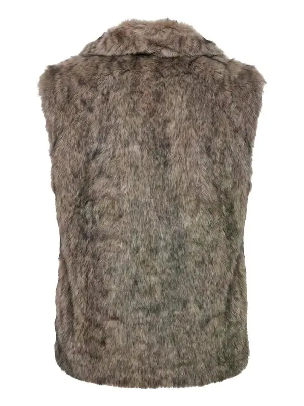 ANIYE BY Faux Fur Gilet - Neutrals