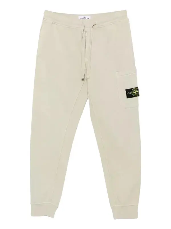 Stone Island Logo-patch Track Pants - Neutrals