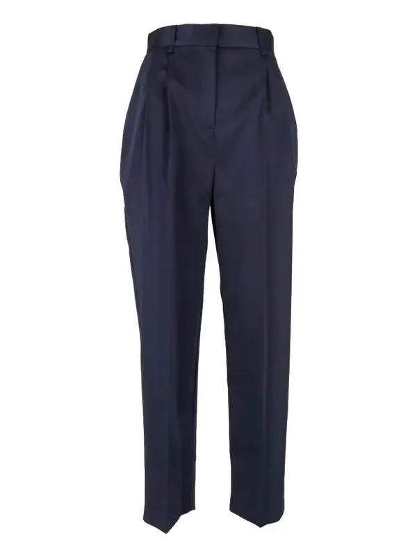 Elisabetta Franchi Stretch Satin Trousers - Blue