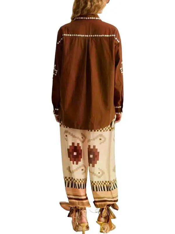 Carolina K Boyfriend Long-sleeve Shirt - Brown