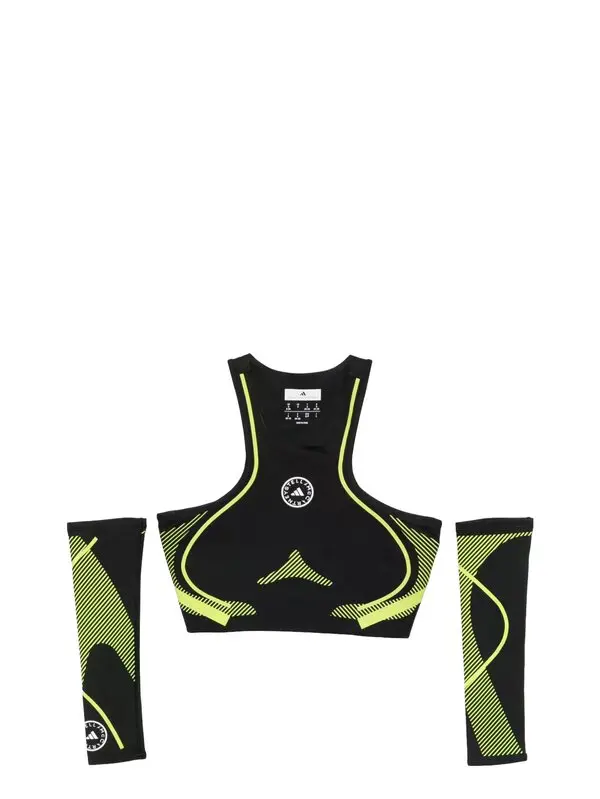 Adidas By Stella McCartney Asmc Tpa Cr Sports Bra And Sleeves Set - Black