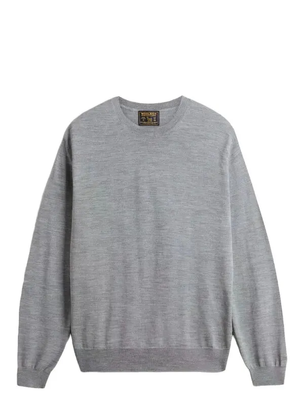 Woolrich Crew Neck Wool Jumper - Grey