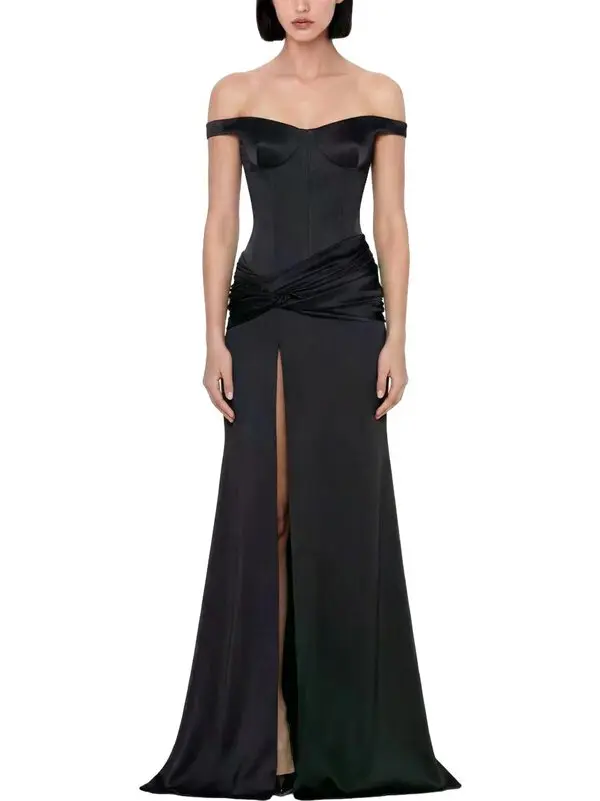 Alex Perry Off-shoulder Gown - Black
