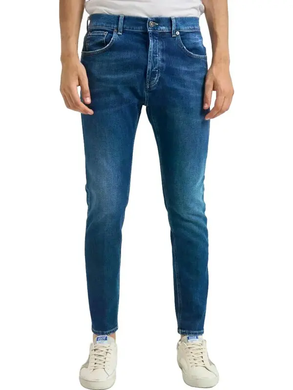 DONDUP Whiskered Faded Effect Jeans - Blue