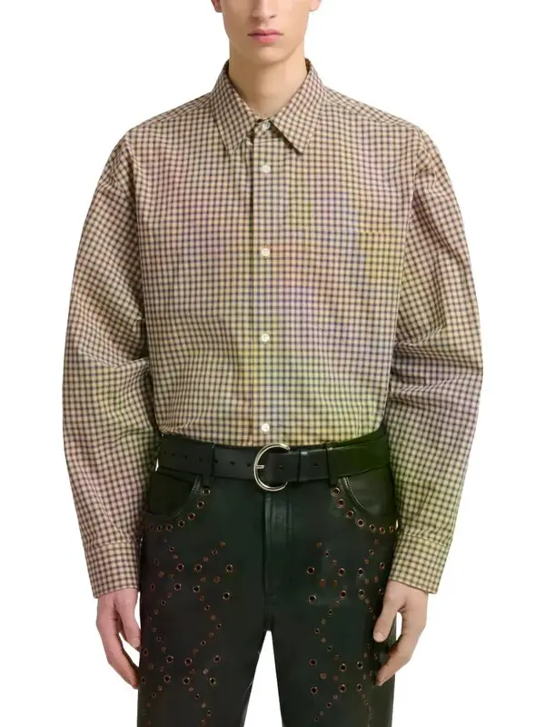 Marni Micro-checked Shirt - Neutrals