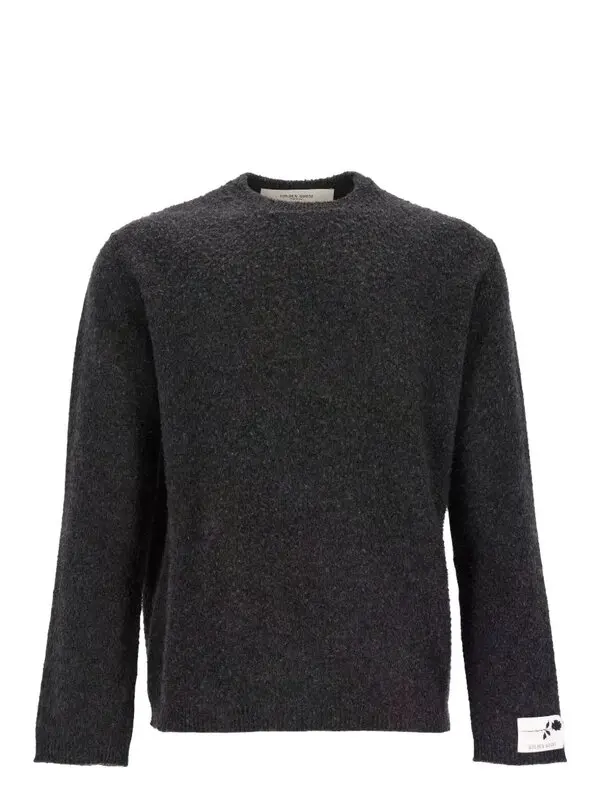 GOLDEN GOOSE Casentino Wool Crew Neck Sweater - Grey