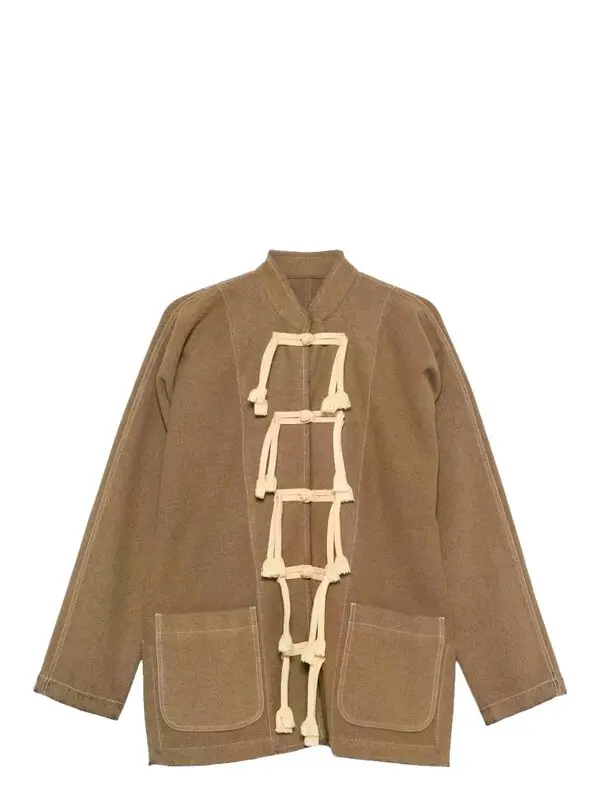 UMA WANG Tassel-detail Jacket - Brown