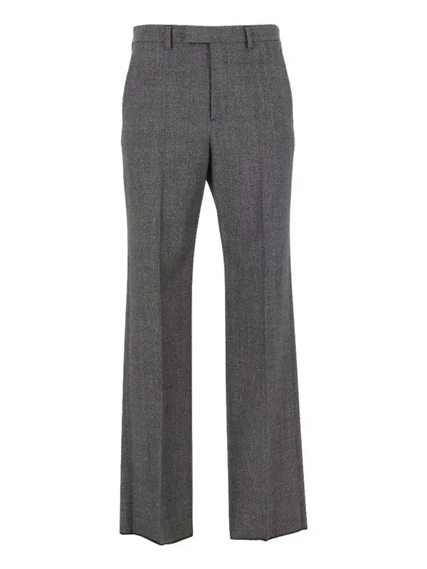 Valentino Garavani Herringbone Tailored Trousers - Grey