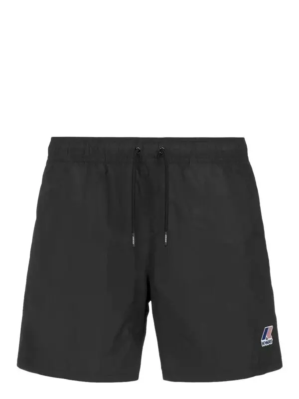 K-WAY Le Vrai Olivier Drawstring Swim Shorts - Black