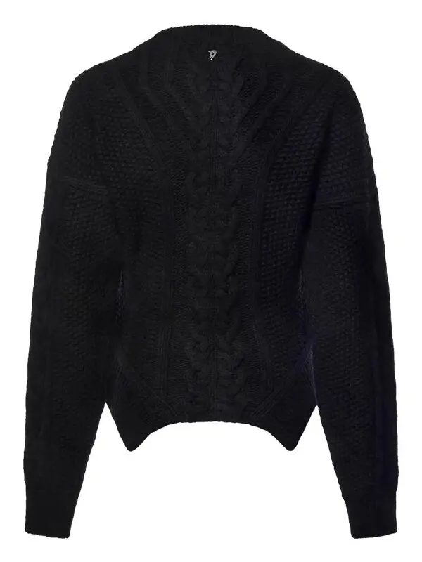 DONDUP Wool Cable-knit Sweater - Black