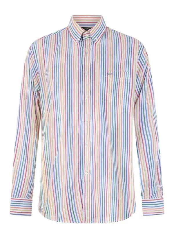 Paul & Shark Striped Long-sleeve Shirt - Pink