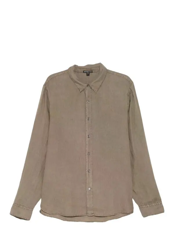 JAMES PERSE Lightweight Linen Shirt - Green